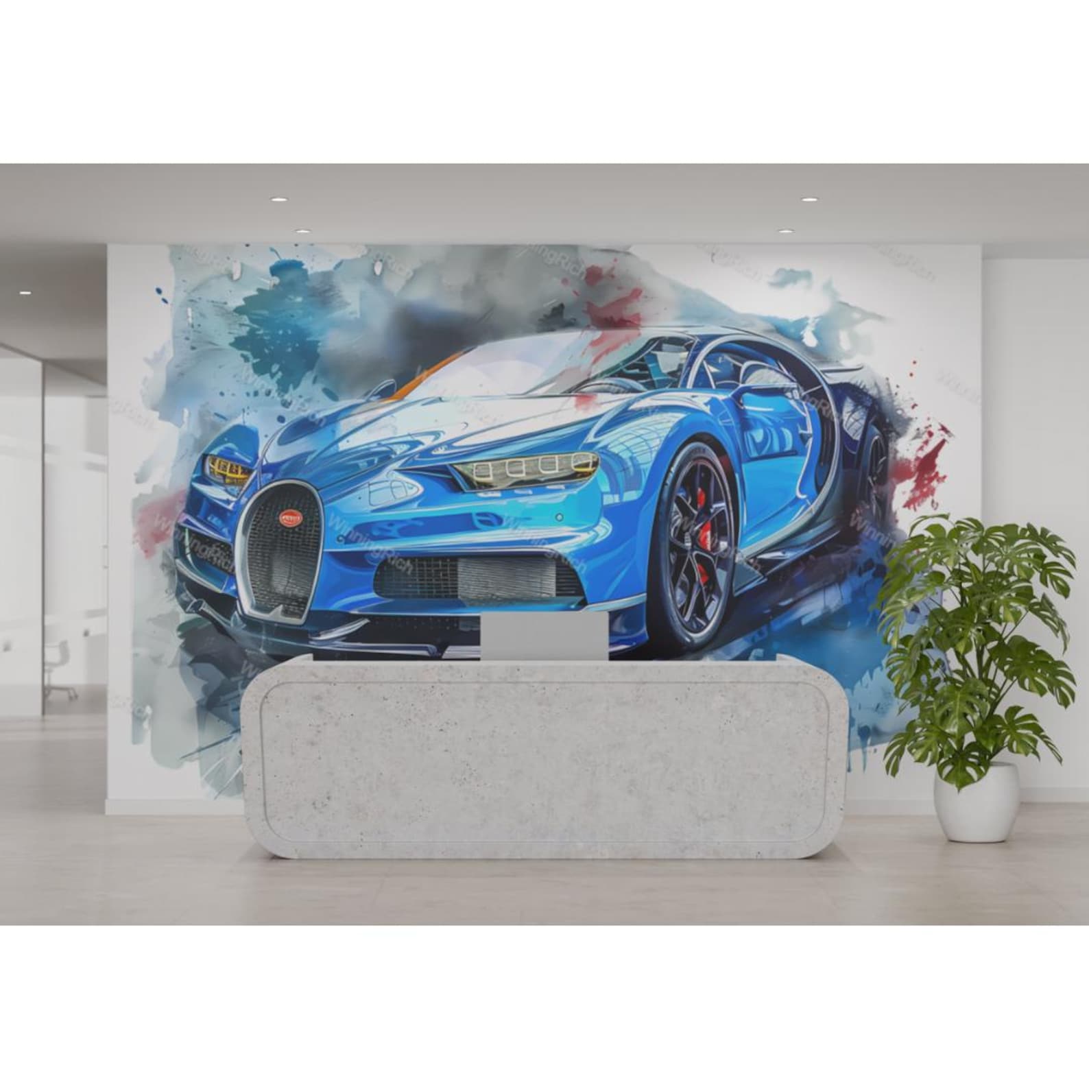 Bugatti Chiron Watercolor Clipart – Luxury Sports Car PNG – Digital ...