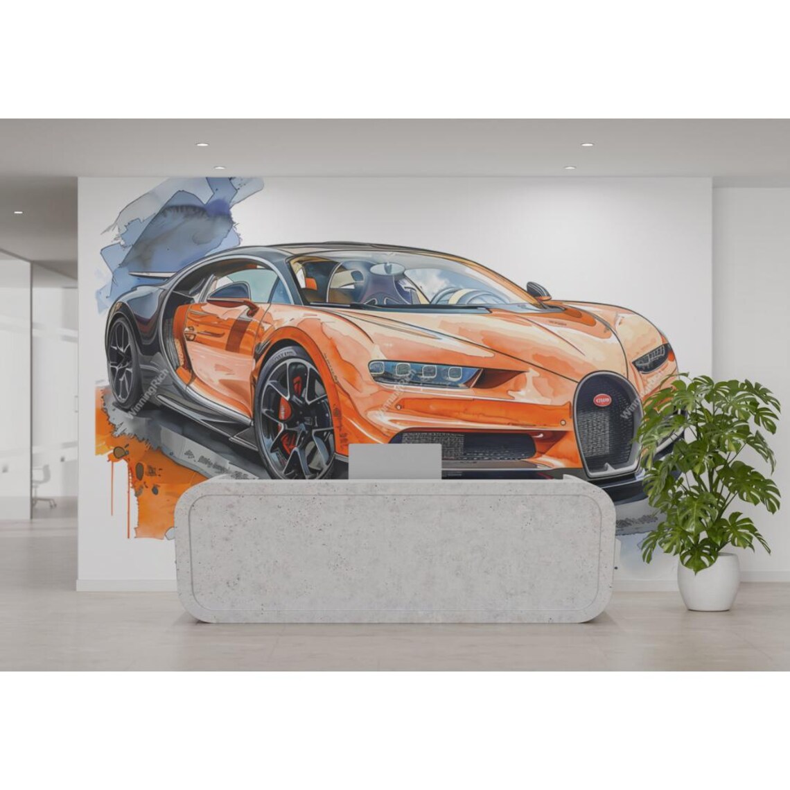 Bugatti Chiron Watercolor Clipart – Luxury Sports Car Digital Download ...