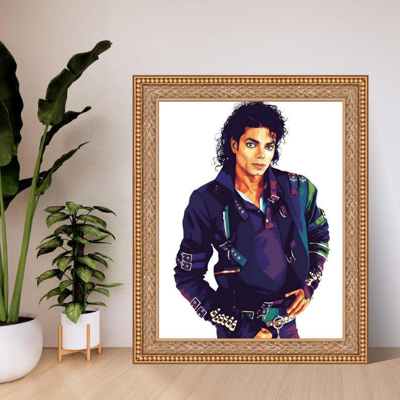 Michael Jackson WPAP Pop Art Poster – King of Pop Canvas Print ...
