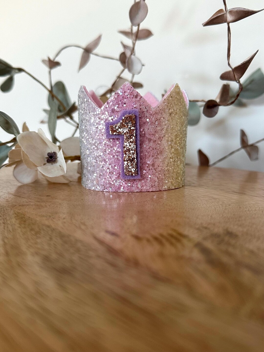 Pastel Rainbow 1st Birthday Crown, First Birthday Crown, Princess Tiara ...