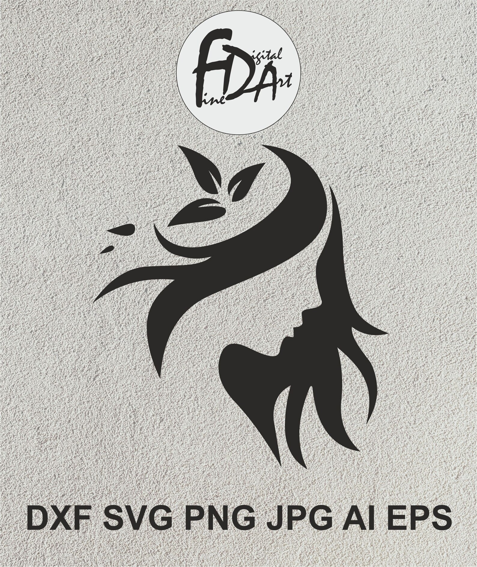 Woman Face SVG Beautiful Face Svg Woman Silhouette Girl - Etsy