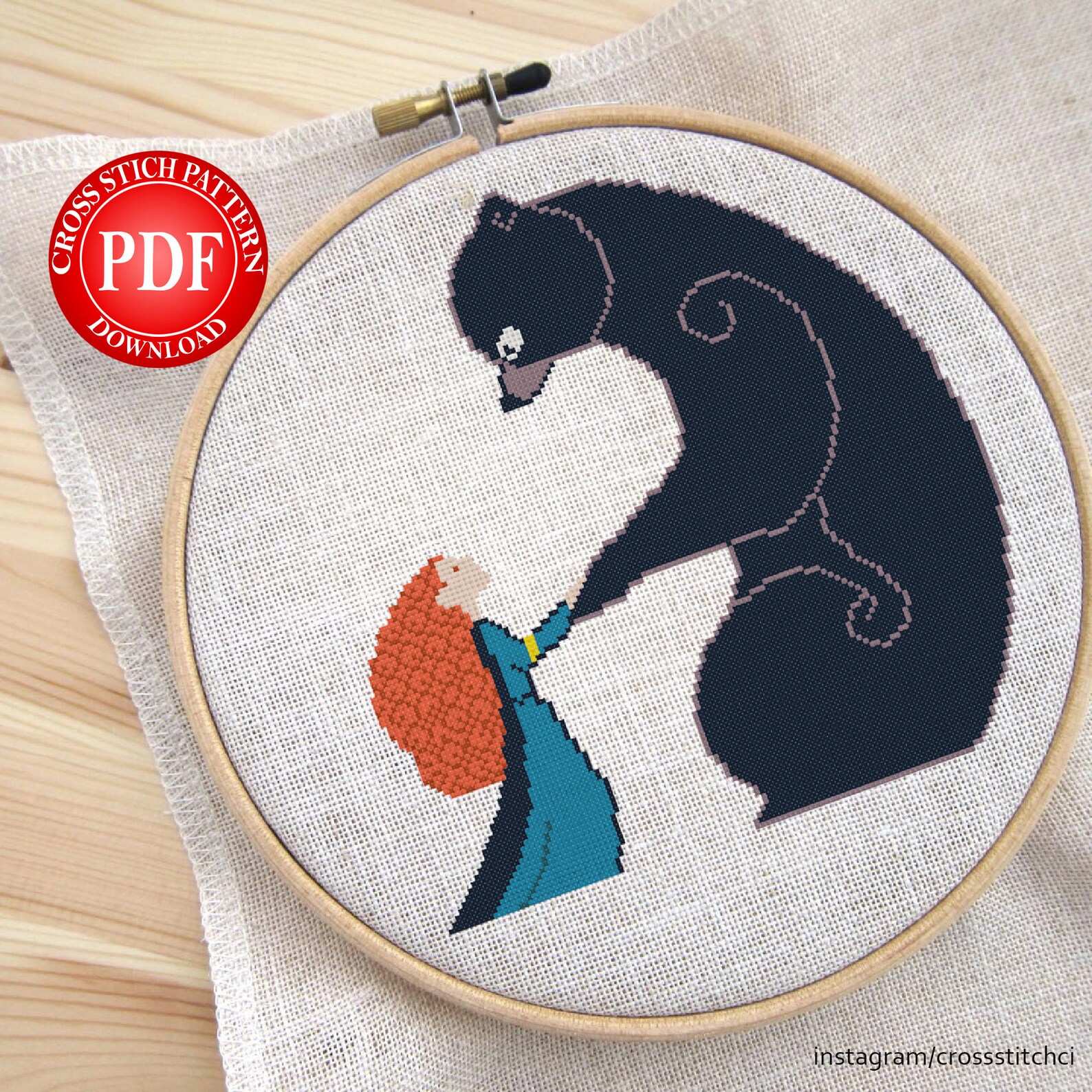 Brave Carpet Cross Stitch, Digital Download, Cross Stitch Pattern ...