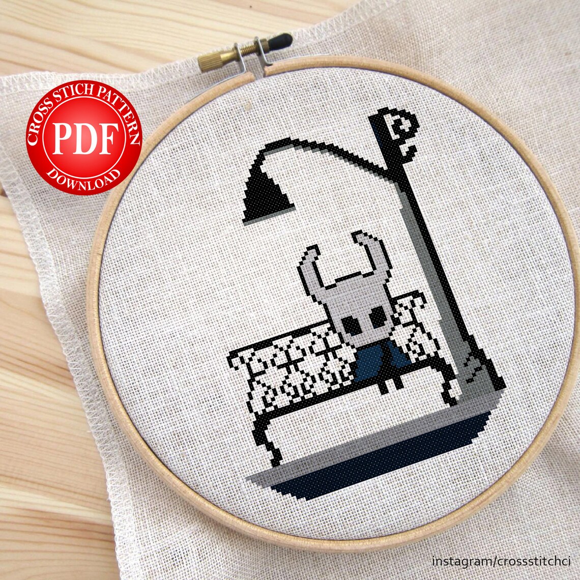Hollow Knight Game Cross Stitch Pattern, Digital Print, Instant ...
