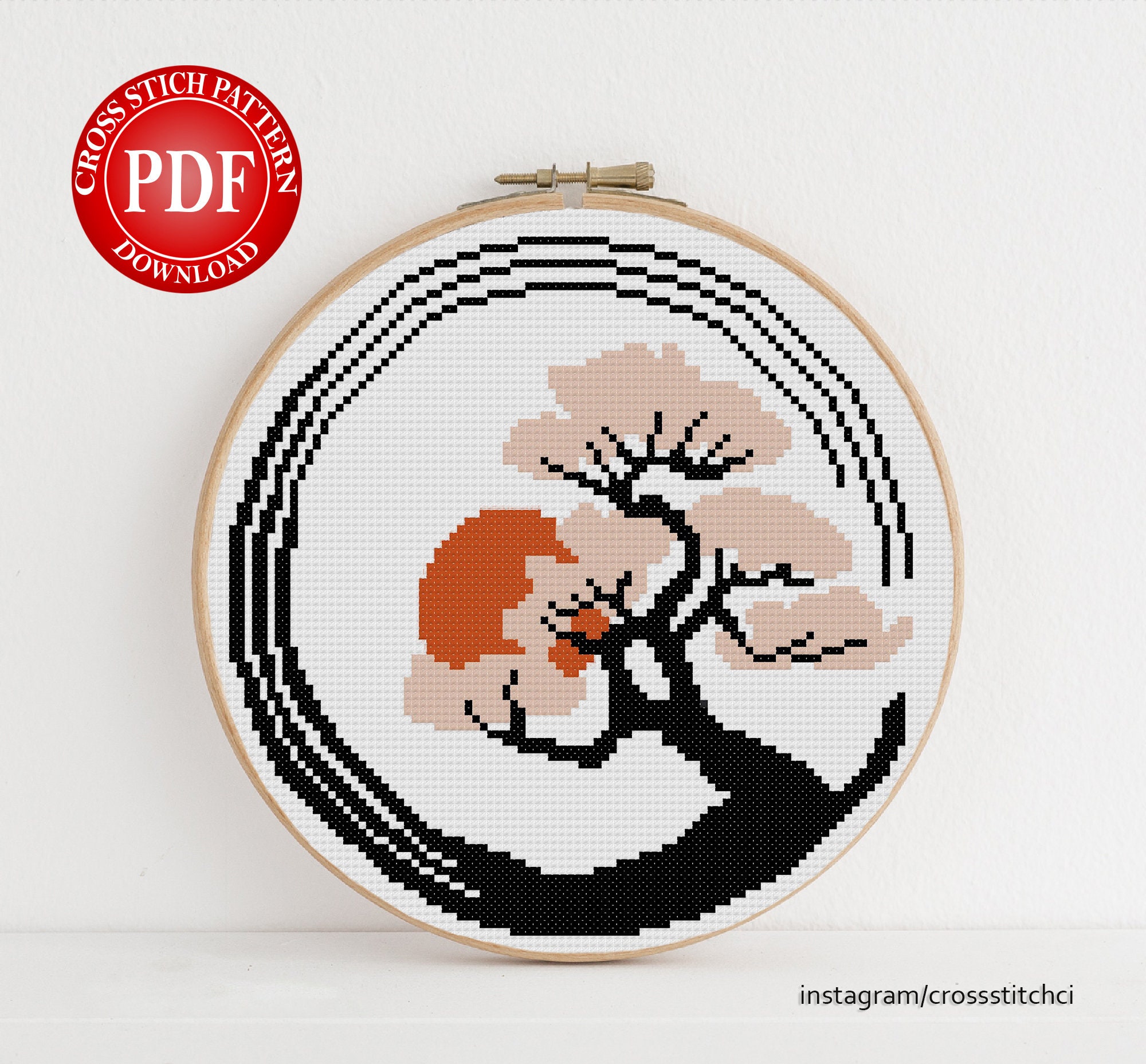 Japan Tree Cross Stitch Pattern (PDF Pattern) - Etsy