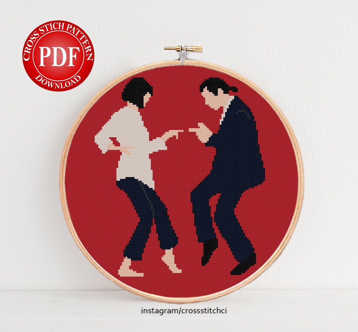 Pulp Fiction Cross Stitch Pattern, Digital Print, Instant Download - Etsy