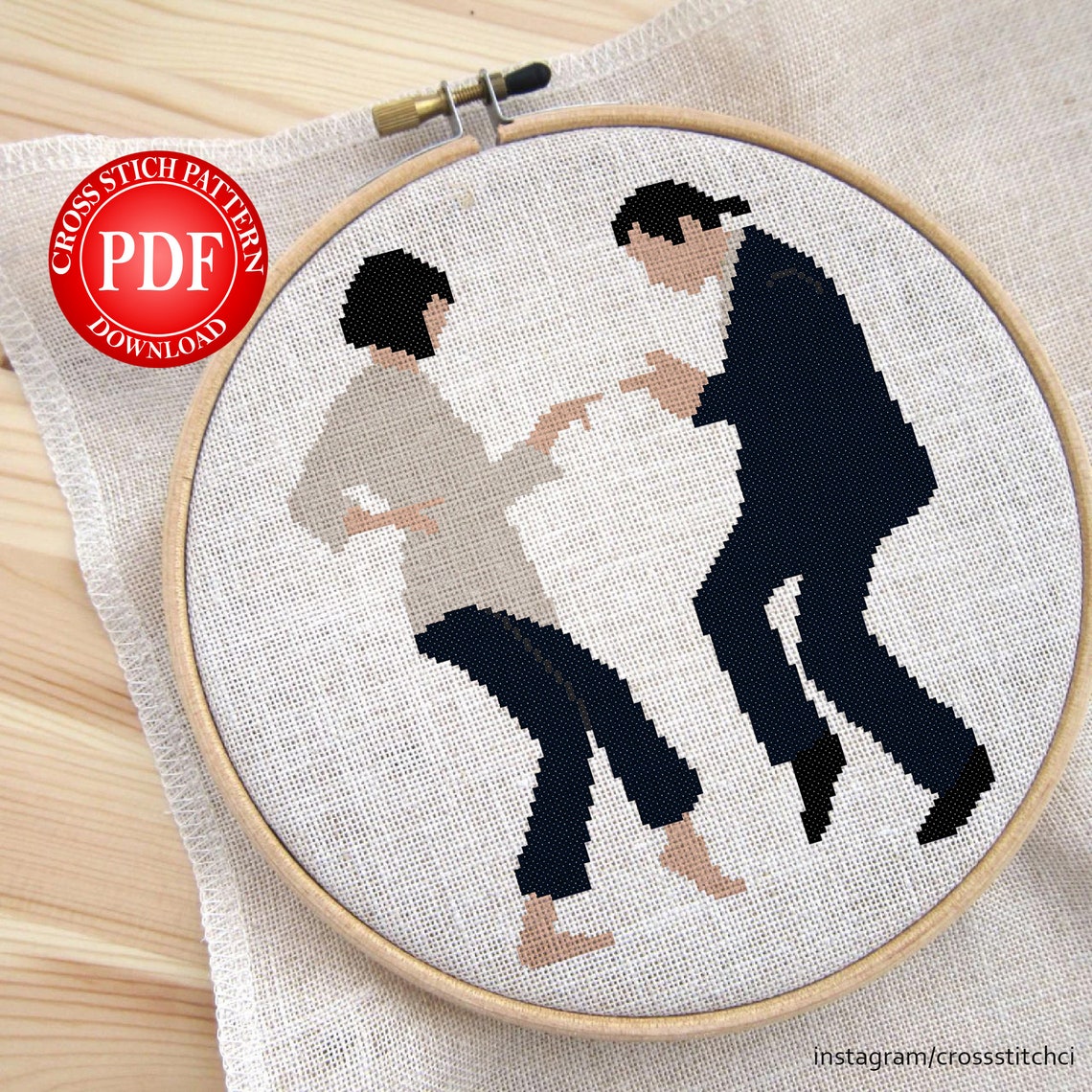Pulp Fiction Cross Stitch Pattern, Digital Print, Instant Download - Etsy