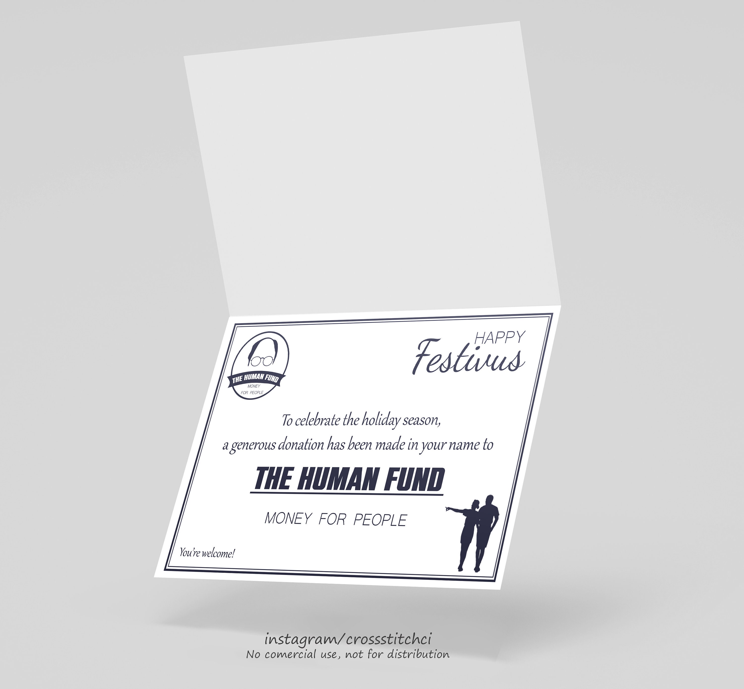Seinfeld George Costanza Gift Card, Human Fund, Seinfeld, Printable ...