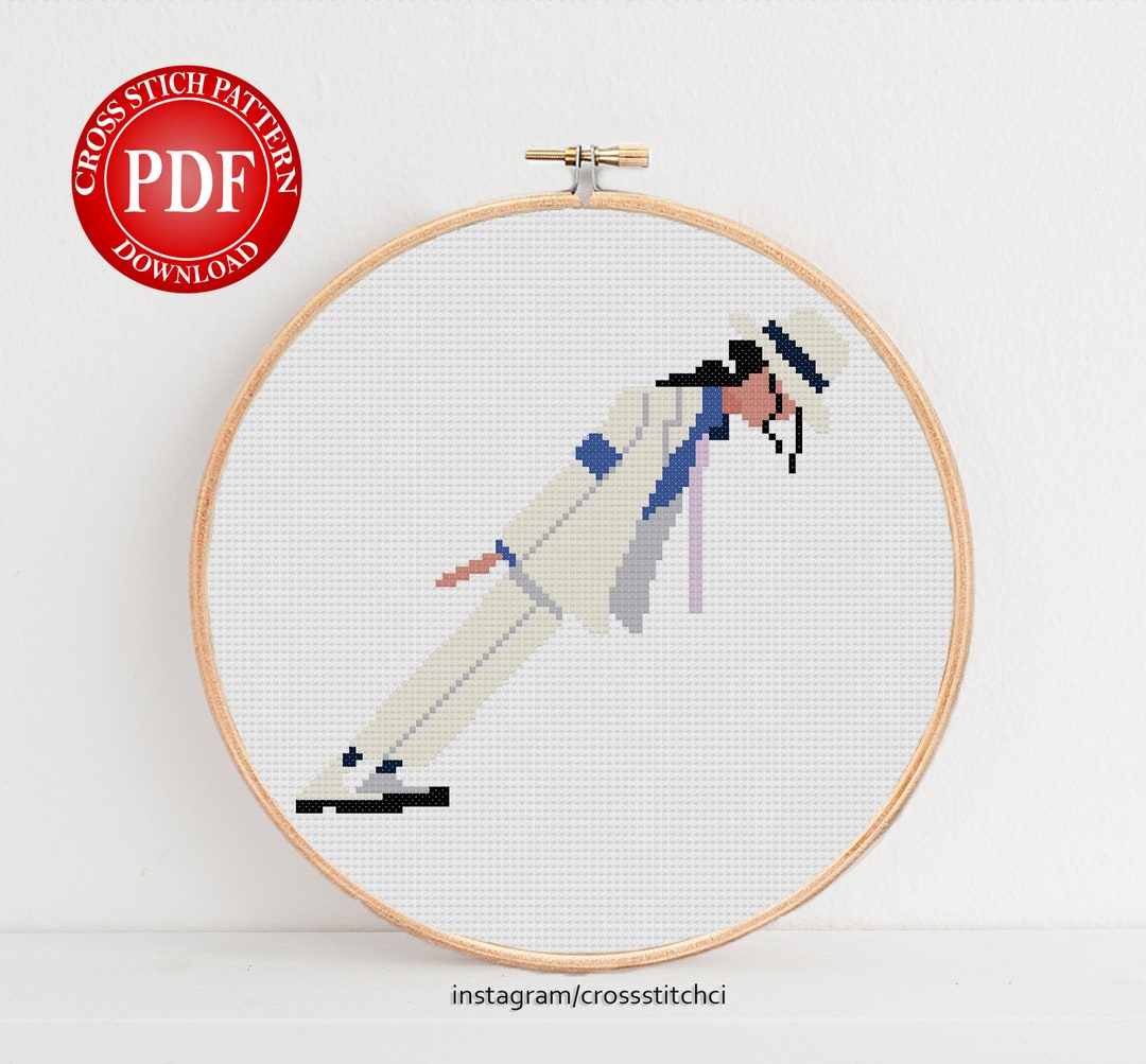 Michael Jackson Cross Stitch Pattern, Digital Print, Instant Download ...