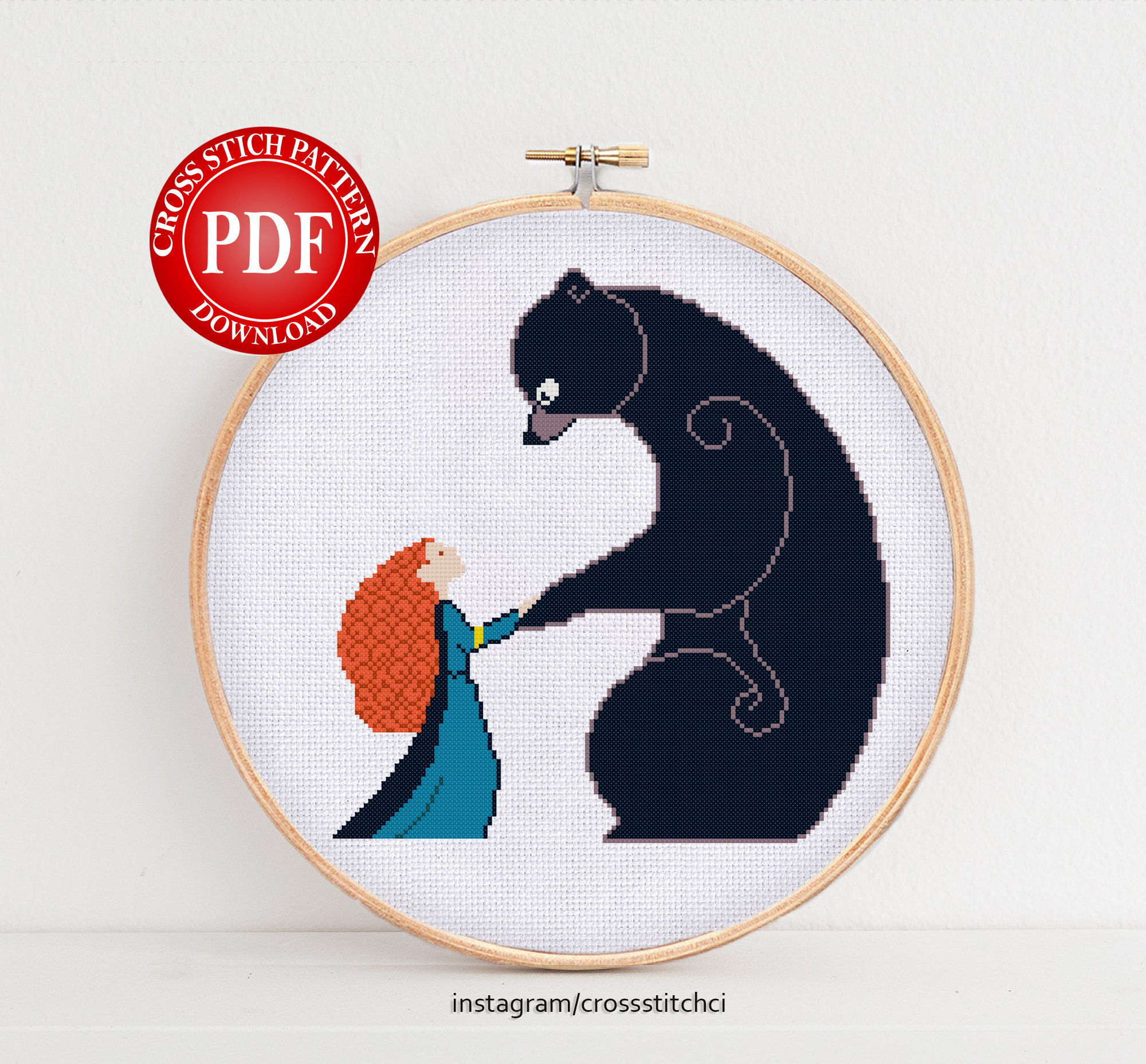 Brave Carpet Cross Stitch, Digital Download, Cross Stitch Pattern ...