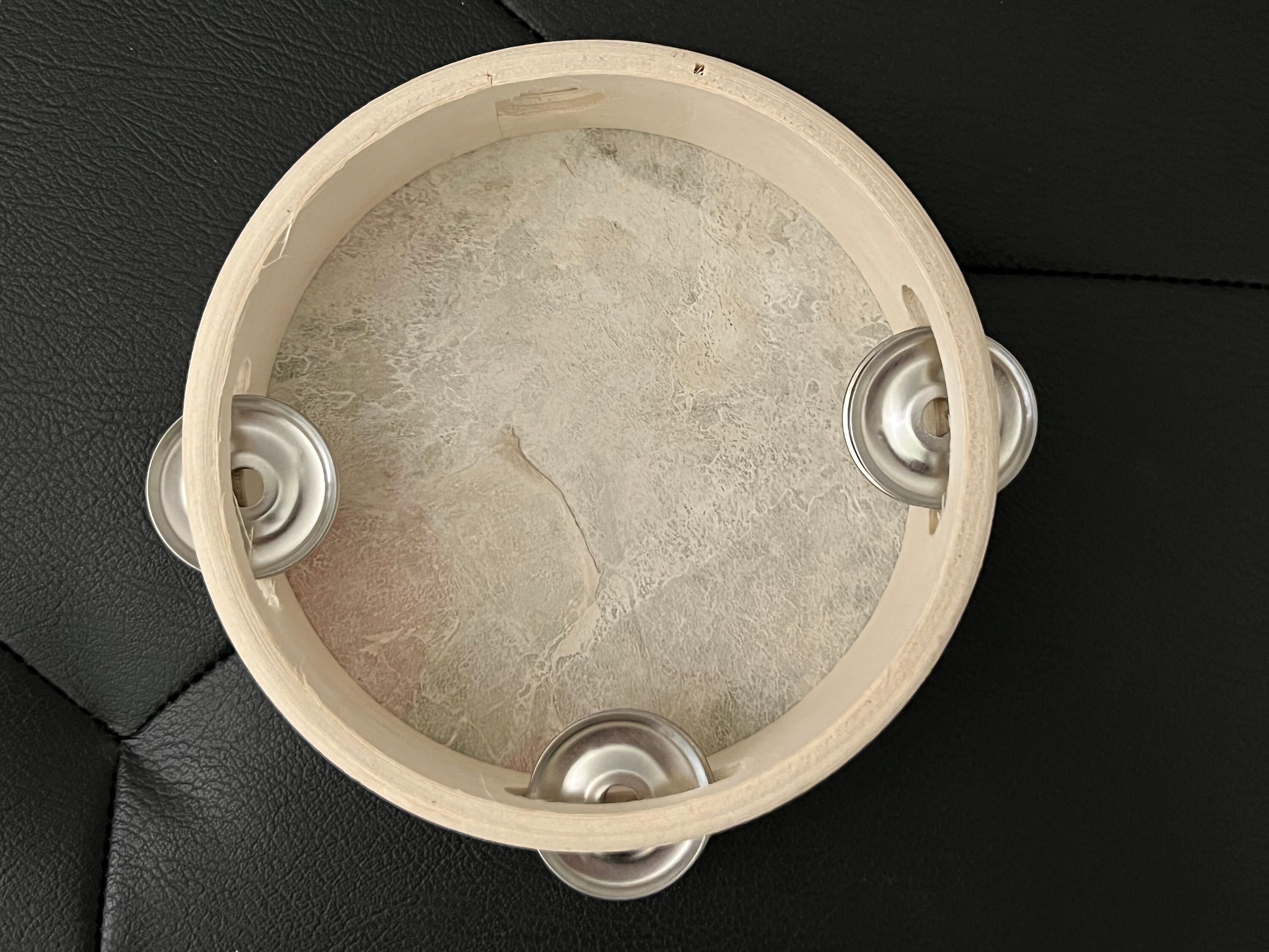 Hand Painted 5.5 Inch Tambourine gloria a Dios Spanish Text Praise ...