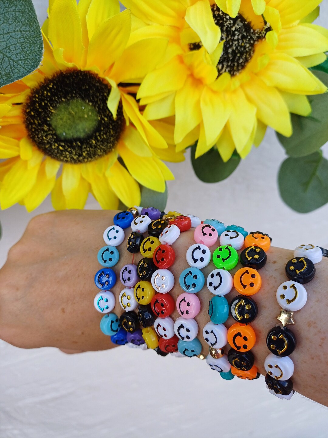 Handmade Smiley Face Girls, Kids Bracelets, Party Bag Fillers, Party ...