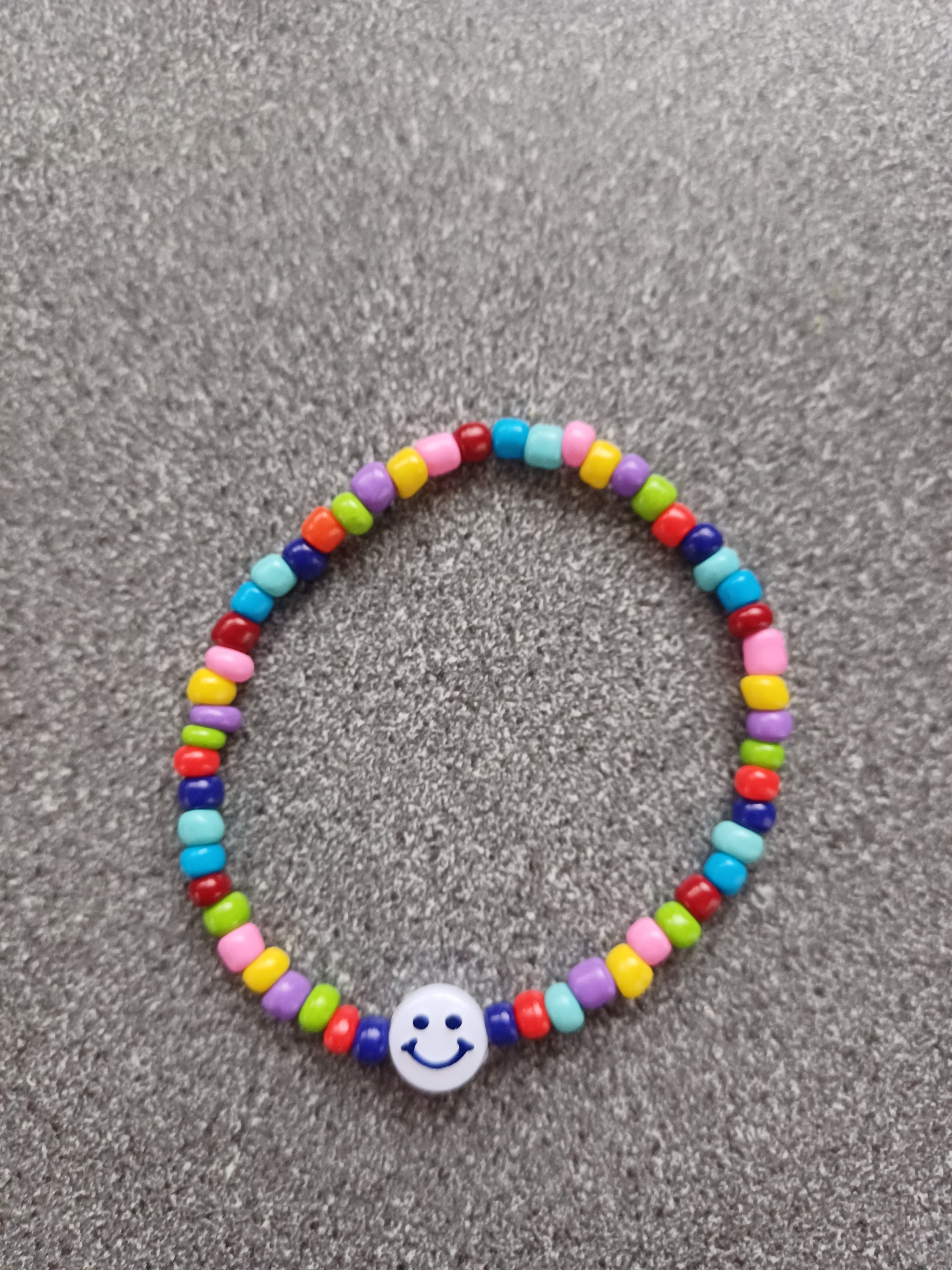 Smiley Face Seed Bead Bracelets, Colourful Bracelets, Gift Ideas for ...