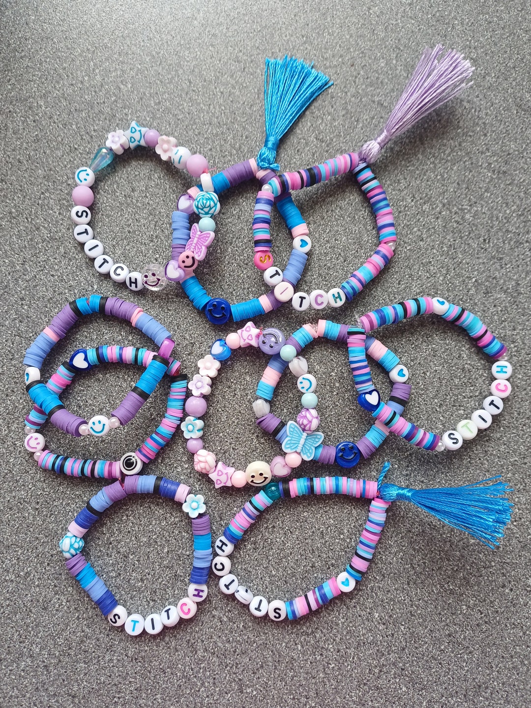 Bundle of 10 Stitch Theme Bracelets, Stitch Inspired, Kids Bracelets ...