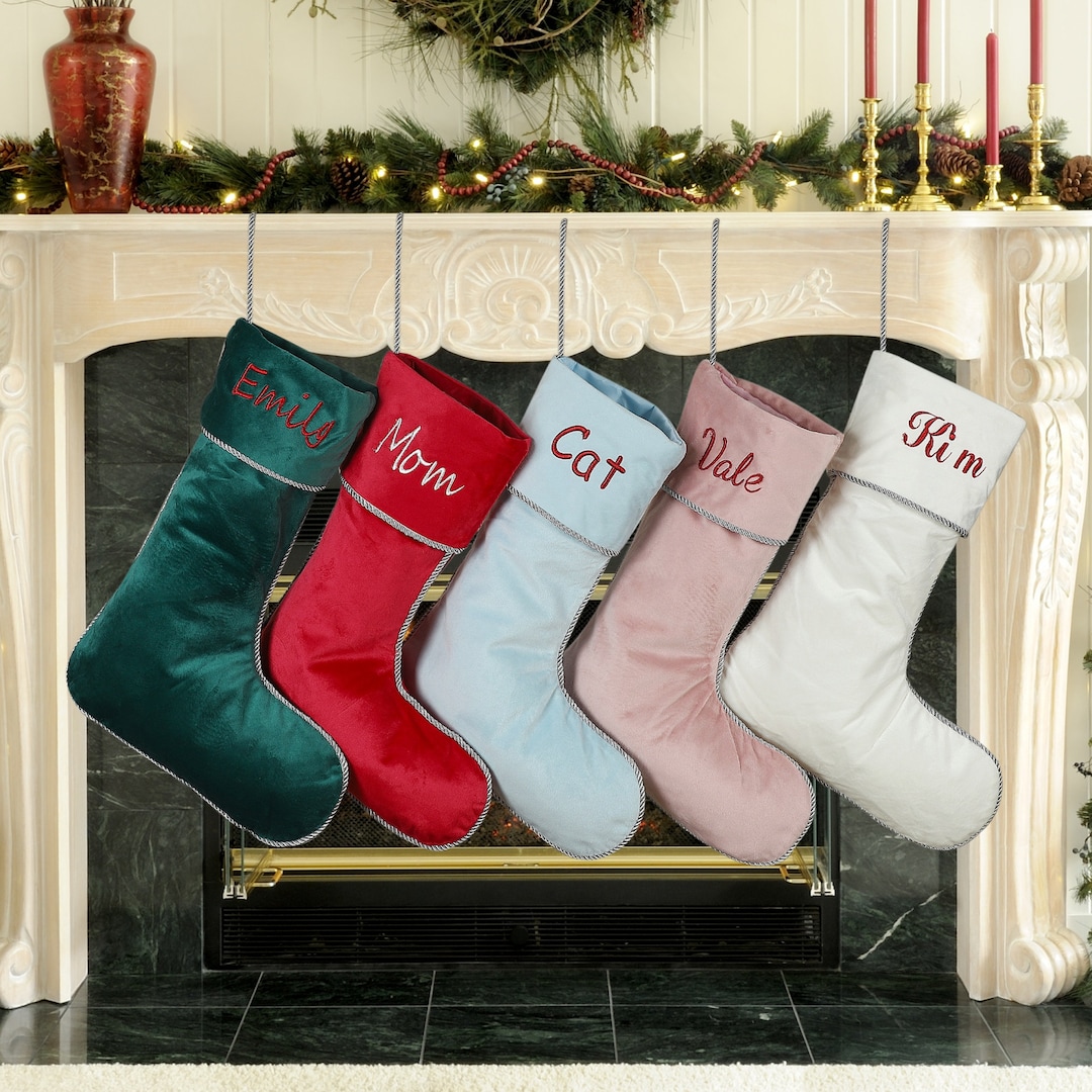 Personalized Velvet Christmas Stockings