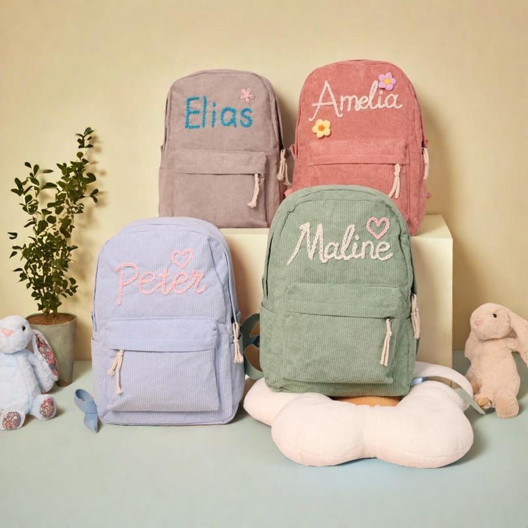Personalized Kid Backpack• School Bag• Kid Gift • Custom Toddler ...