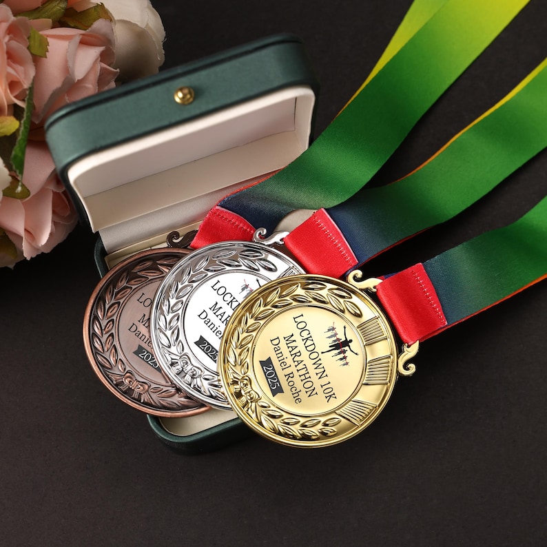 Personalized Medal Design With Your Message or Logo, Custom Medals Race ...