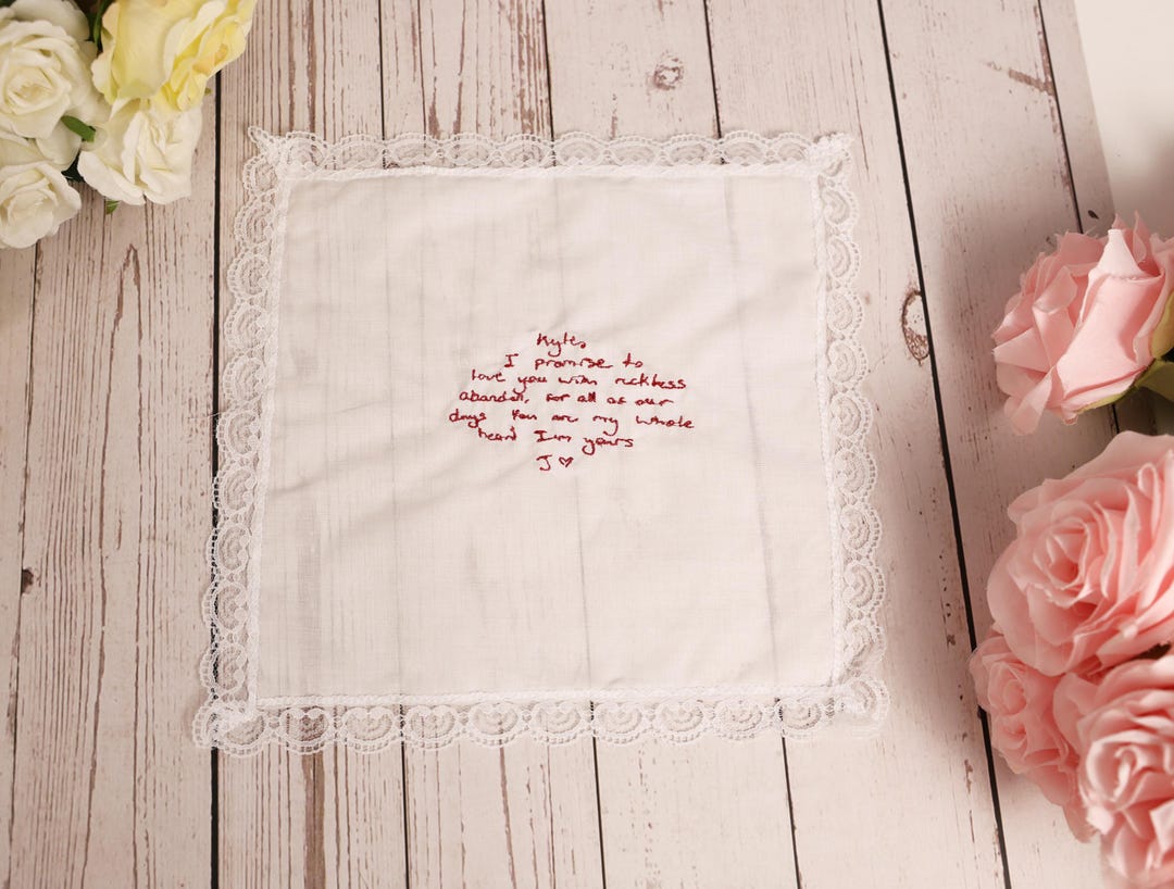 Custom Handwritten Handkerchiefs, High Quality Handkerchiefs, Custom ...