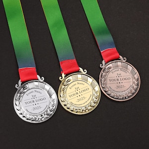 Personalized Medal Design With Your Message or Logo, Custom Medals Race ...