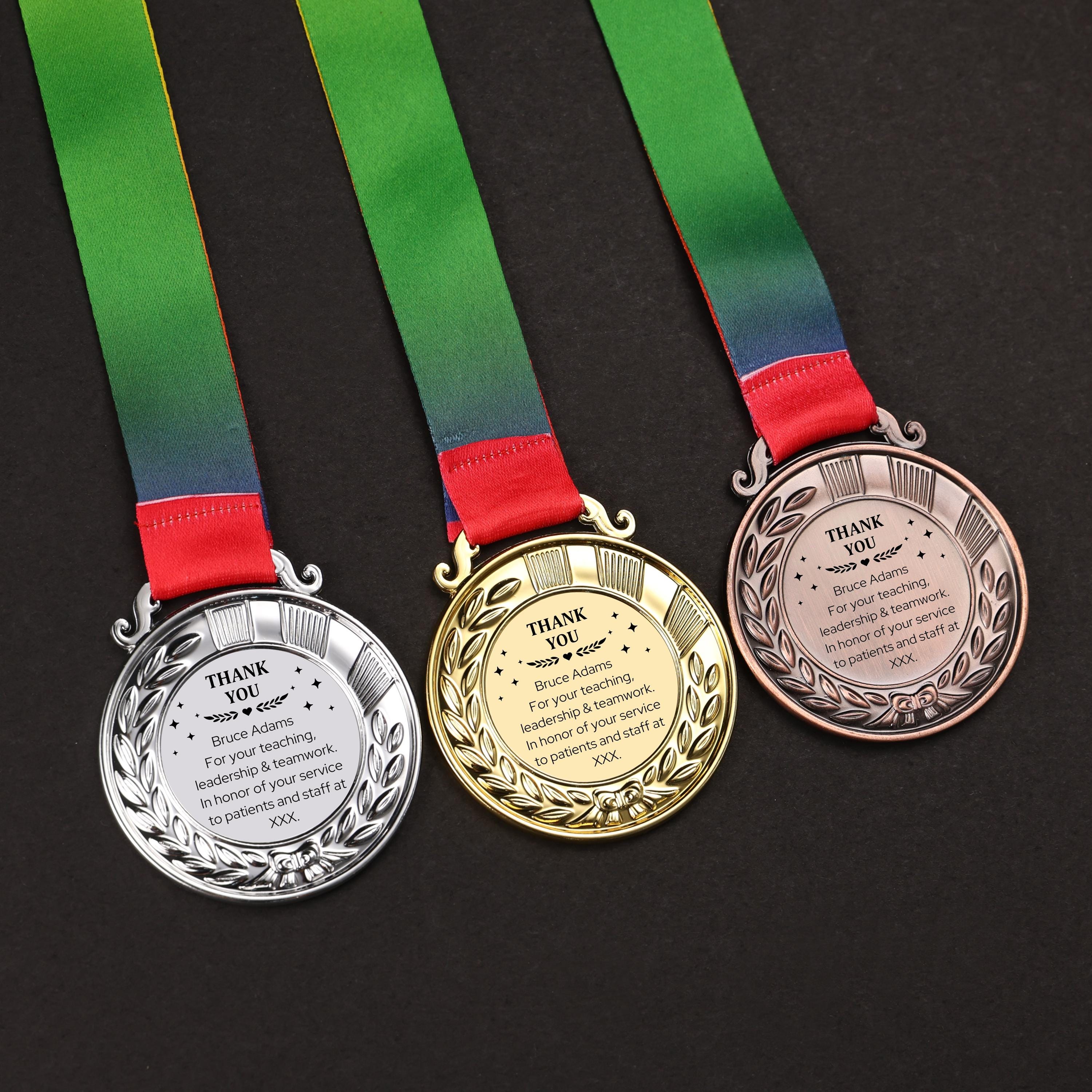 Personalized Medals, Personalized Message or Logo, Retreat Medal Gift ...
