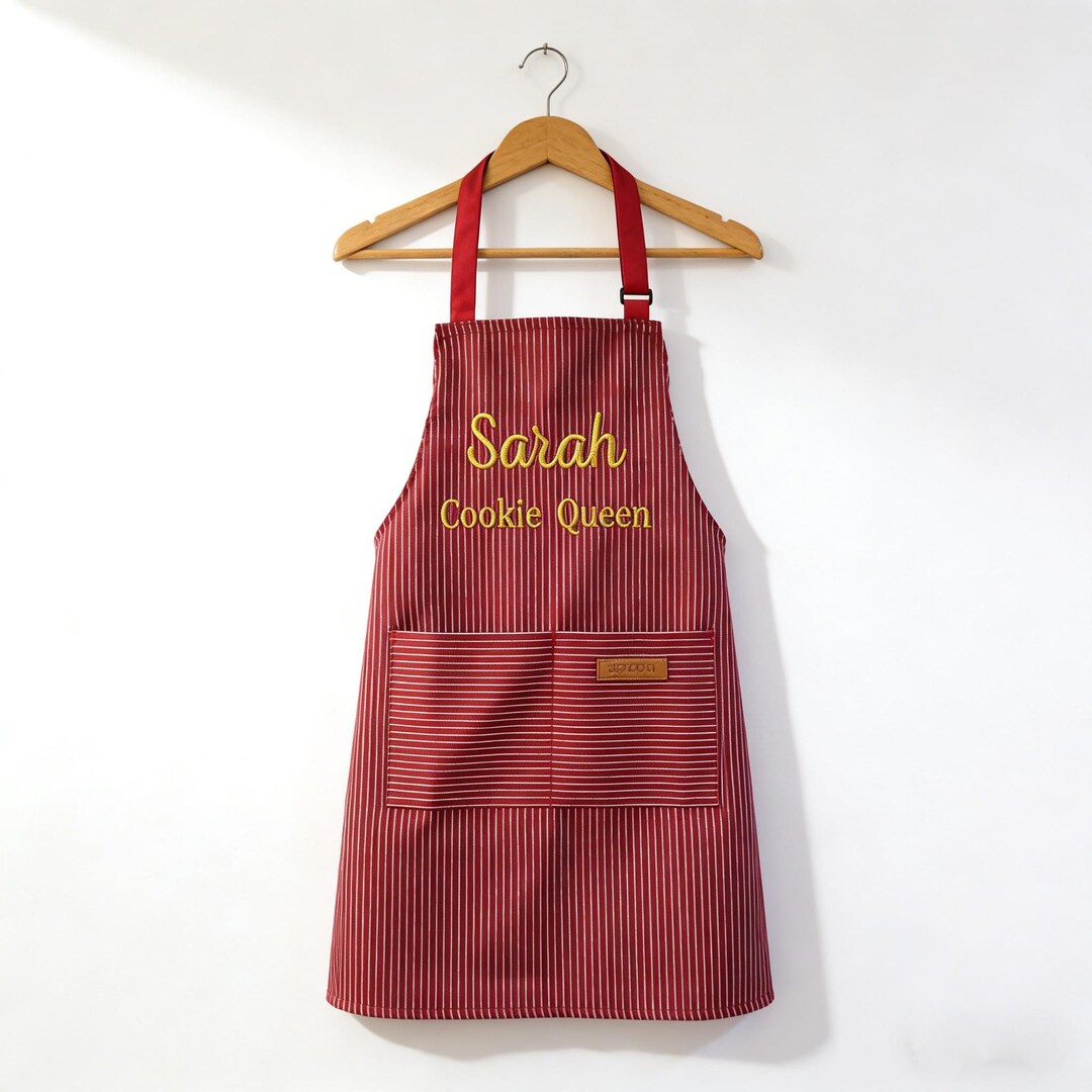 Free Custom Adult Baking Apron With Adjustable Straps, Personalized ...