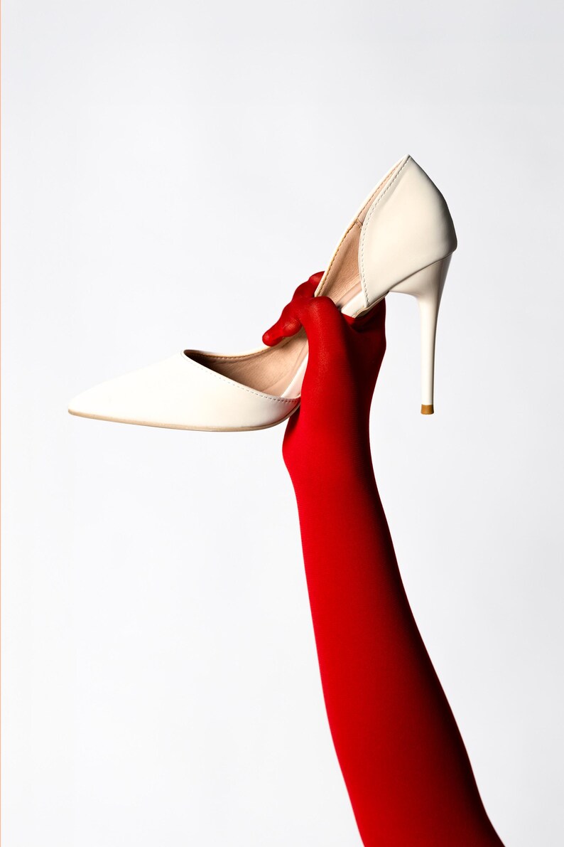 Opaque Red Tights for Women – Bold & Fashionable Red Hosiery ...