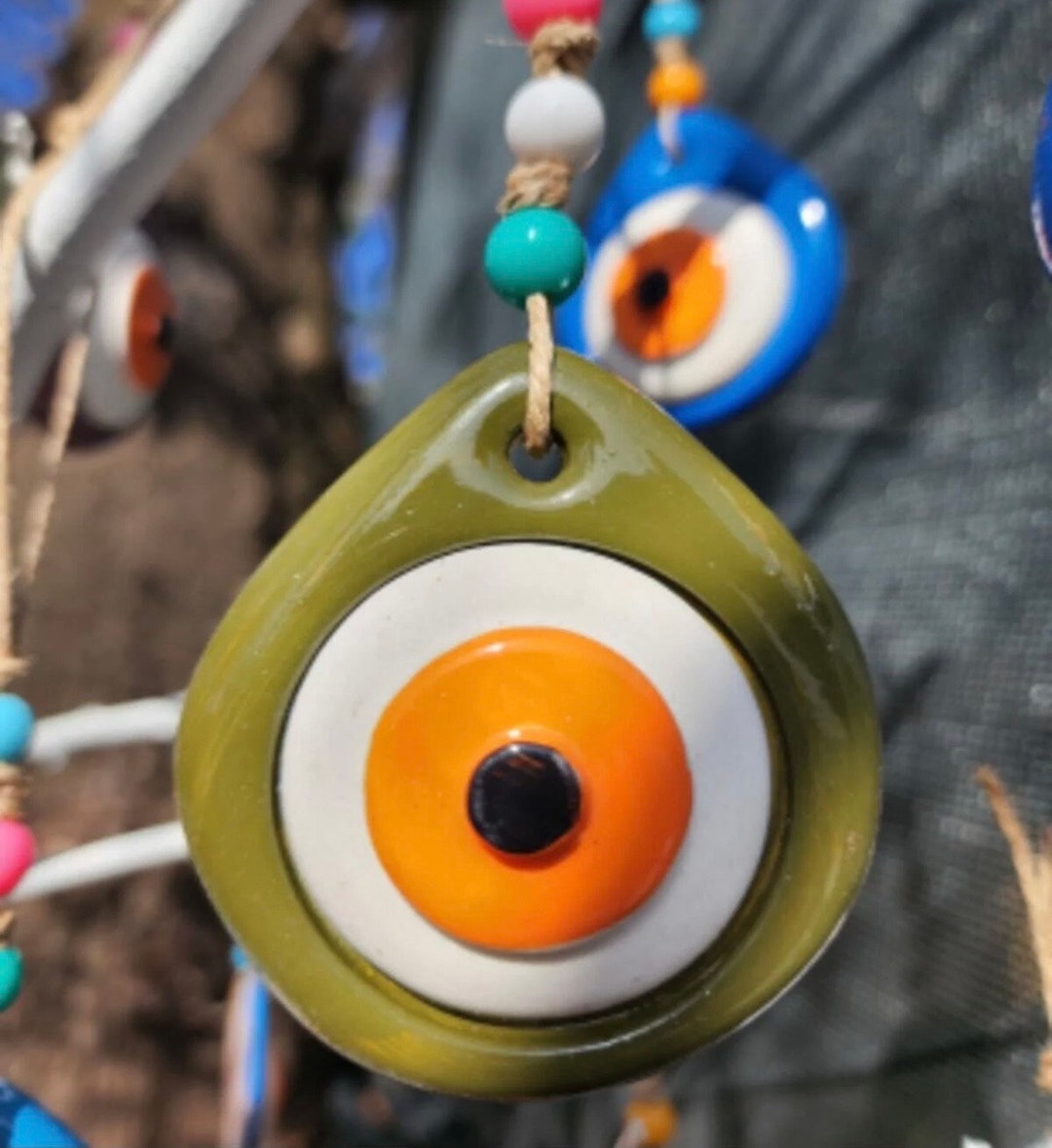 Colourfull Evil Eye,evil Eye Wall Decor, Baby Shower Favors,baby Girl ...