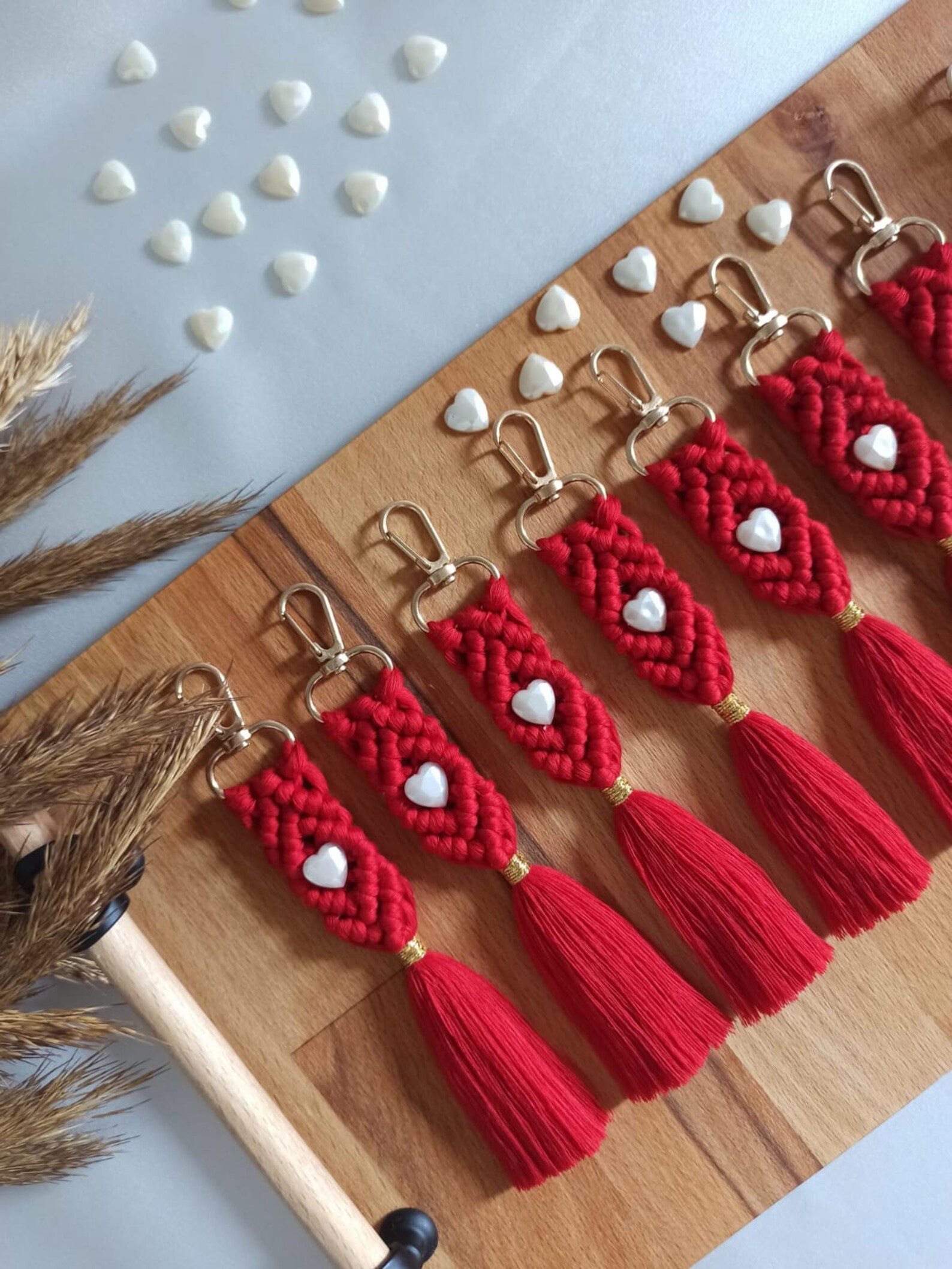Bulk Macrame Evil Eye Boho Keychain Wedding Gifts,personalized Boho ...