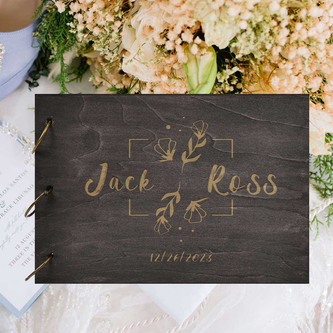 Custom Wedding Scrapbook Wood Photo Album,family Photo Album,wedding ...