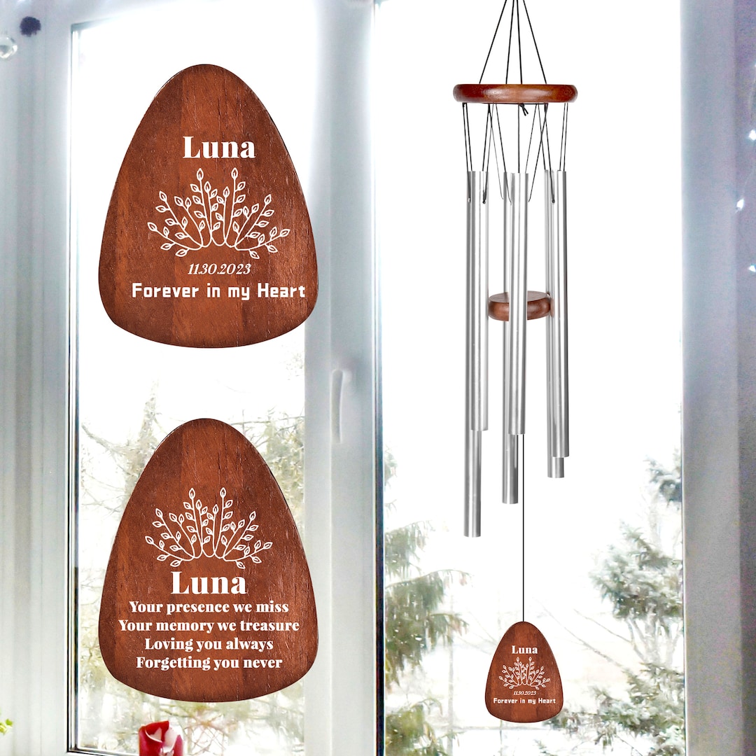 Custom Signature Memorial Wind Chimepersonalized Listen to - Etsy