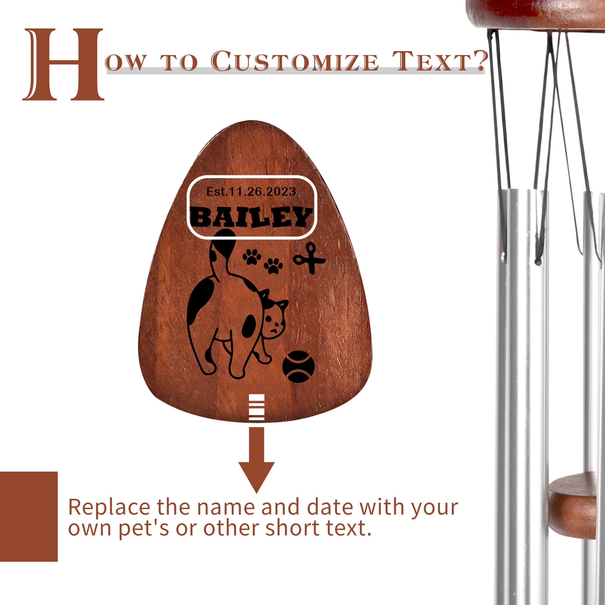 Personalized Memorial Wind Chimescustom Signature Memorial - Etsy