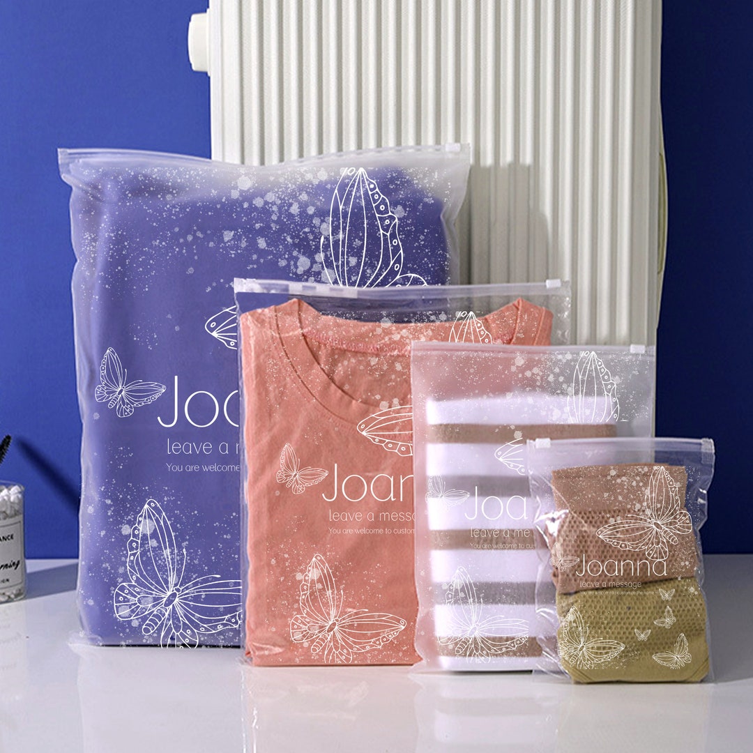 Custom Matte Frosted Zipper Bag, Personalized Zip Lock Bags,custom ...