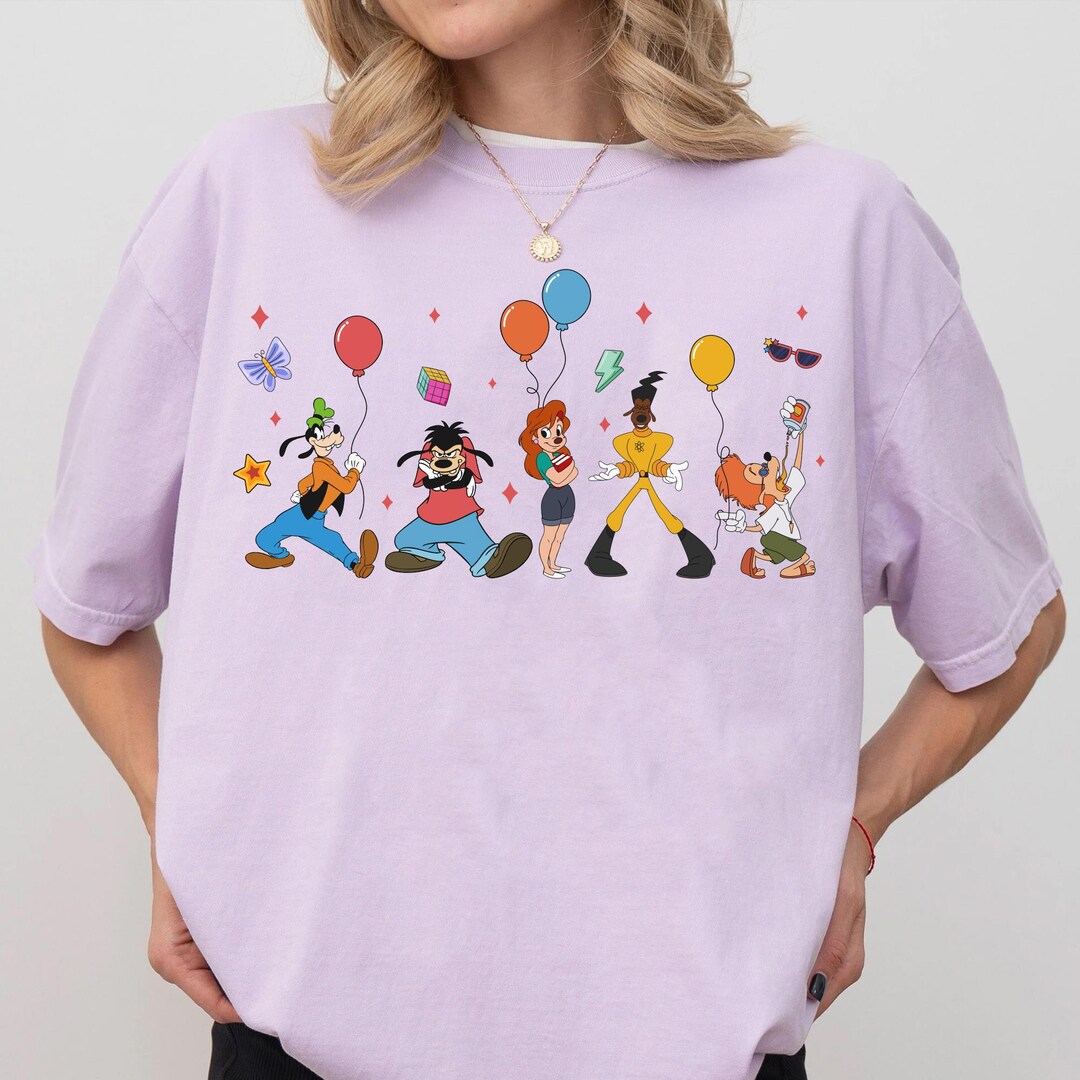 Disney A Goofy Movie 30th Anniversary Mouse Balloons Shirt, Goofy Max ...
