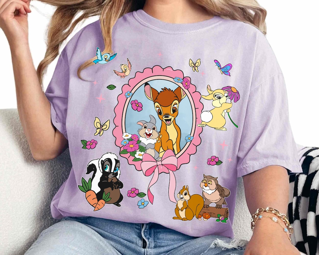 Vintage Disney Bambi Easter Day Shirt, Bambi Thumper Egg Tee, Easter ...