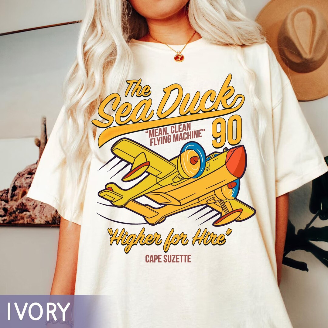 Vintage Disney Talespin Sea Duck Shirt, Higher for Hire Plane Tee, Cape ...