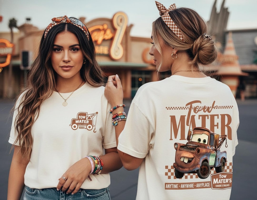 Two Sided Retro Tow Mater Towing & Salvage Welcome Radiator Springs ...