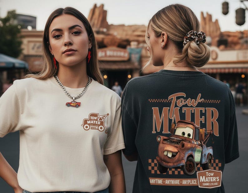 Two Sided Retro Tow Mater Towing & Salvage Welcome Radiator Springs ...
