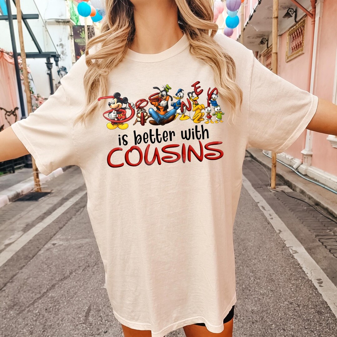 Disney Cousin Squad Crew Shirt, Mickey & Friends Family Trip Tee ...
