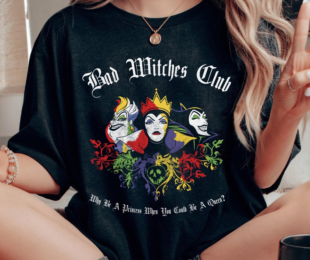 Villains Bad Witches Club Group Shot Comfort Colors Shirt, Ursula, Evil ...