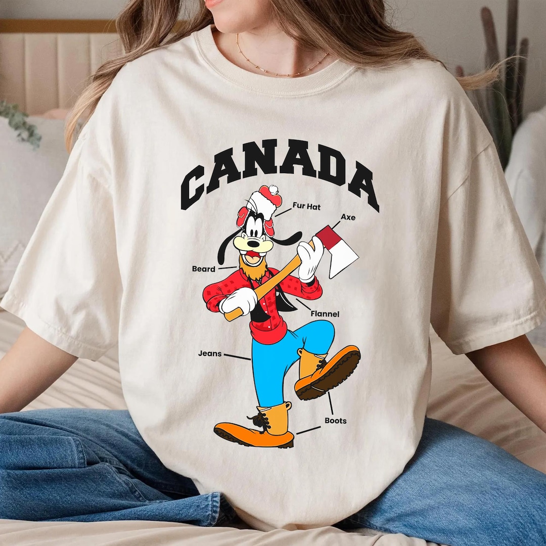 Disney Canada Goofy Funny Canadian Pride Elbows up Canada Never 51st ...