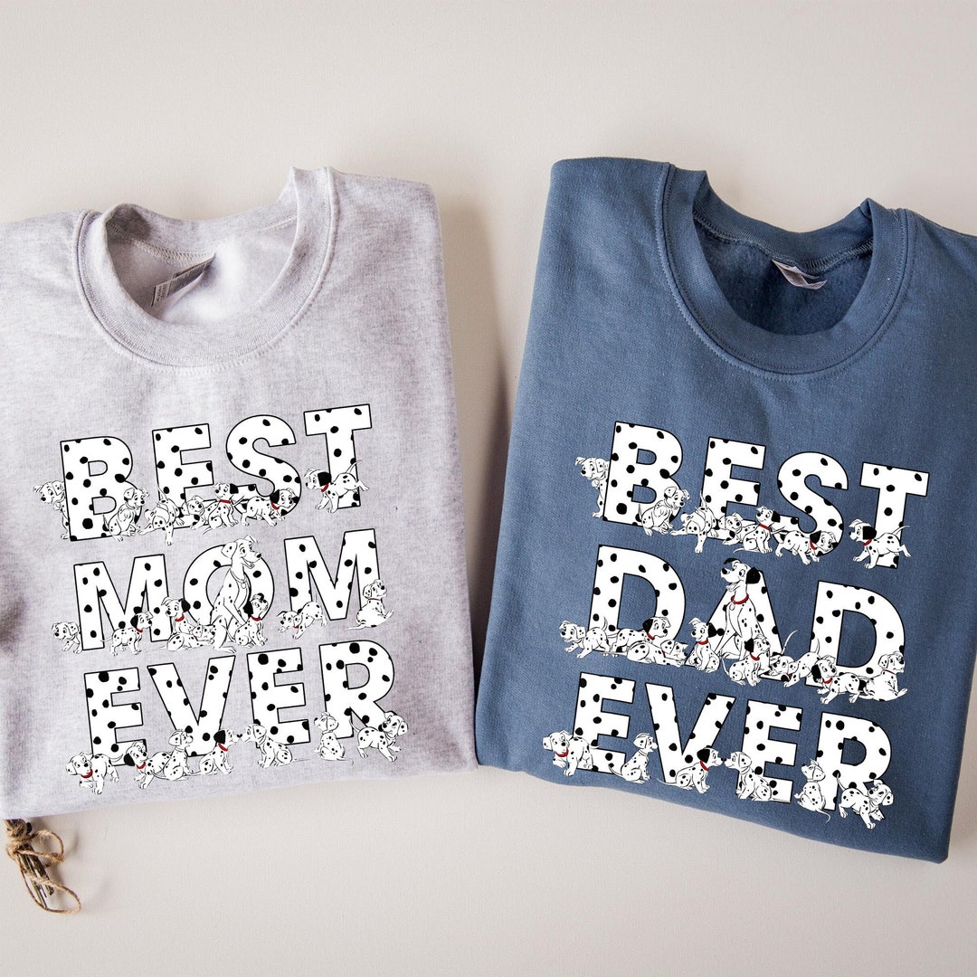 101 Dalmatians Best Mom Dad Matching Comfort Colors Shirt, Pongo ...