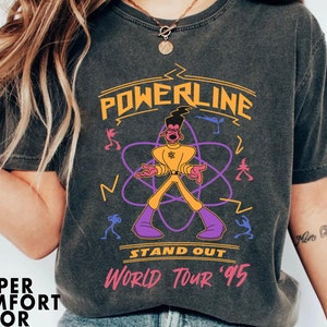 Two Sided Retro A Goofy Movie Powerline Comfort Colors Shirt, Stand Out ...