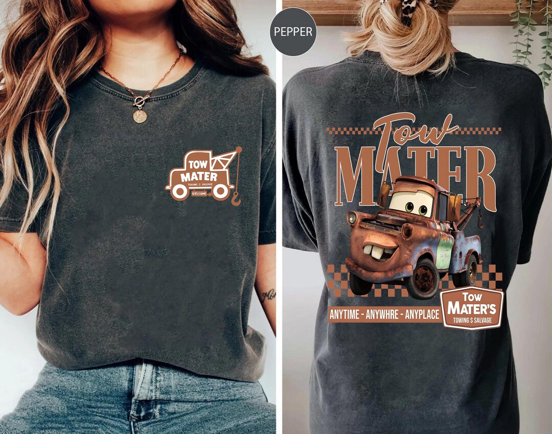Two Sided Retro Tow Mater Towing & Salvage Welcome Radiator Springs ...