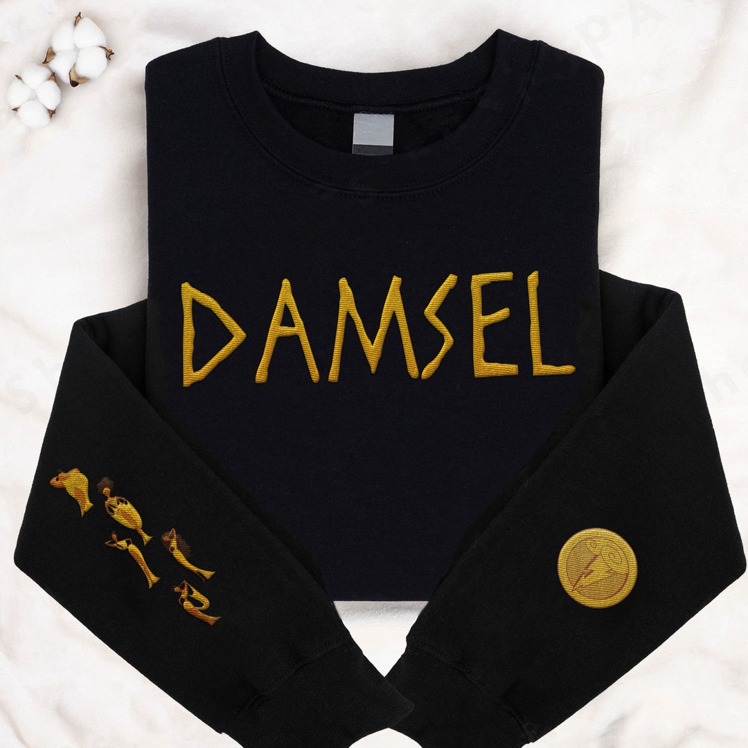 Embroidered Hercules Damsel the Muses Symbol of the Gods Sweatshirt ...