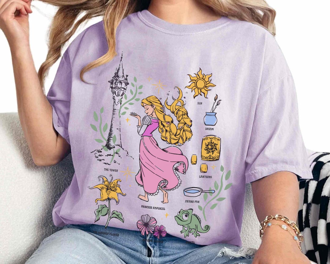 Disney Tangled Rapunzel Princess Pascal Shirt, Disney Princess Rapunzel ...