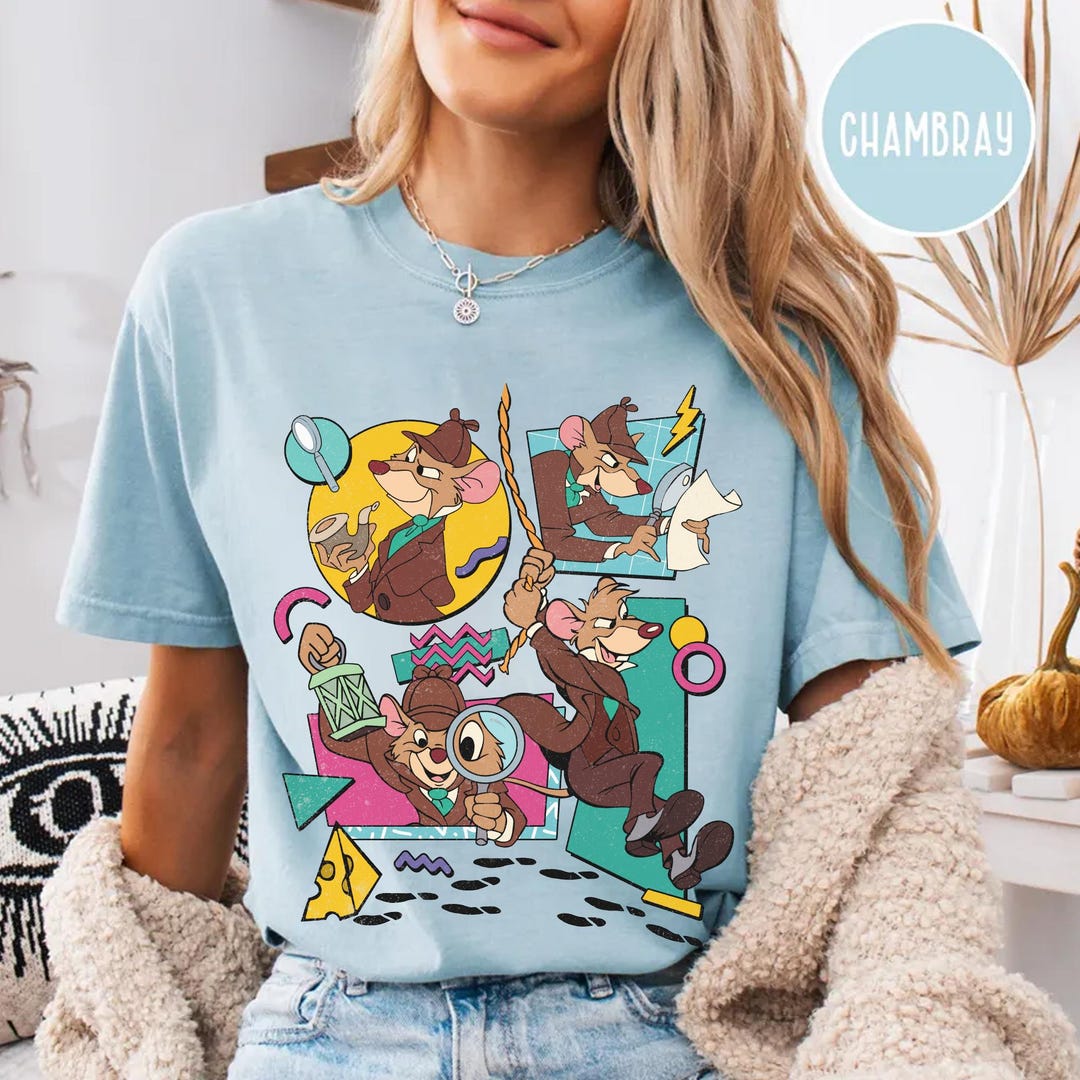 Disney the Great Mouse Detective Basil of Baker Street Shirt, Detective ...