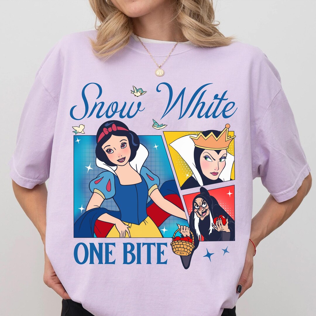 Disney Snow White One Bite Villains Evil Queen Pop Art Tshirt, Comic ...