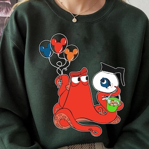 Hank Octopus Dory Marlin With Mickey Balloon Comfort Colors Shirt ...