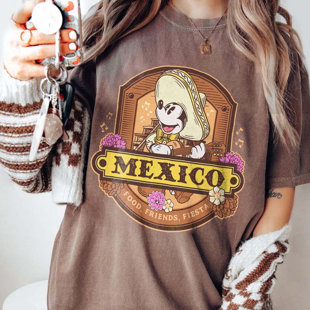 Disney Epcot Mexico Pavilion Shirt, World Showcase Mickey Mariachi ...