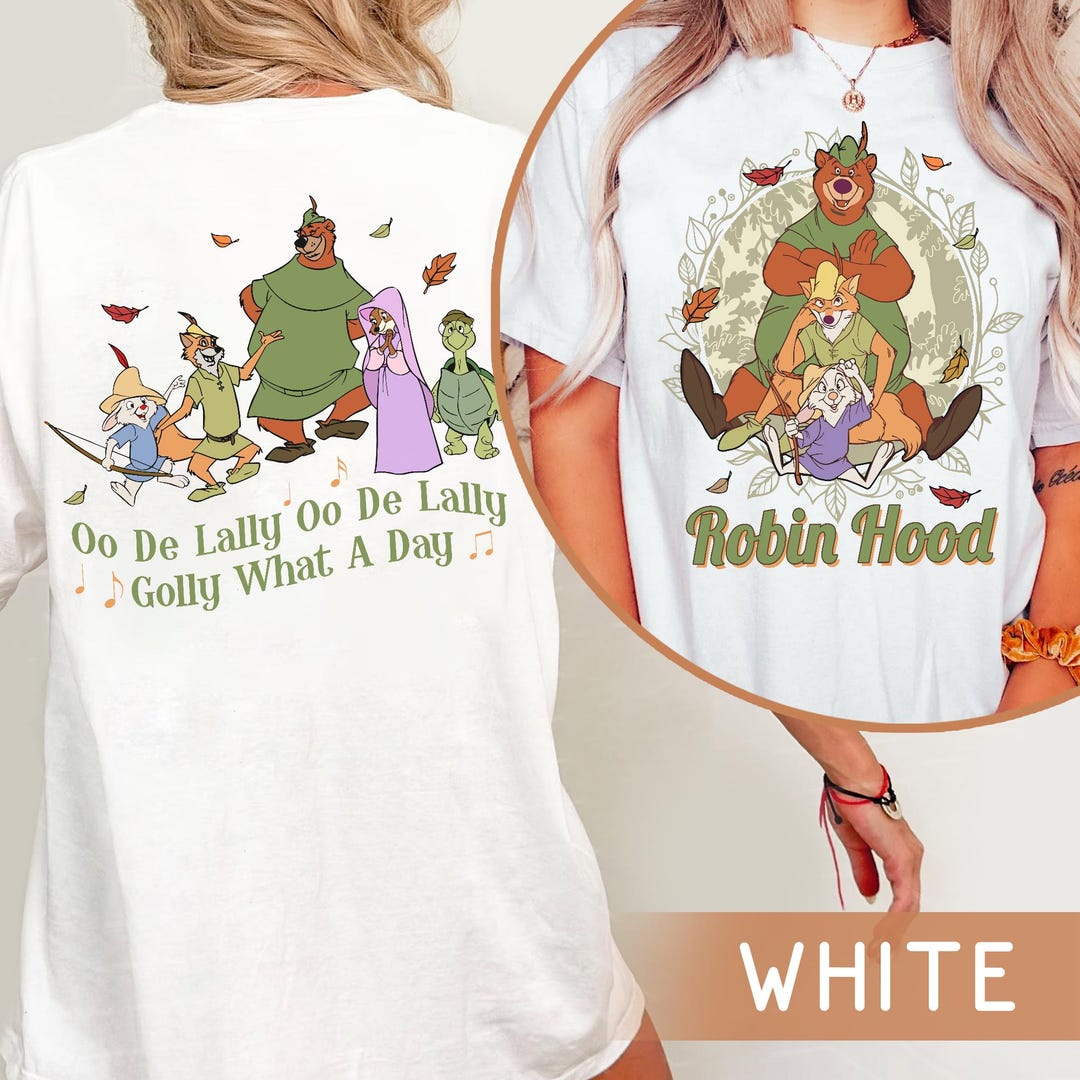 Two Sided Disney Robin Hood and Little John Oo De Lally Oo De Lally ...