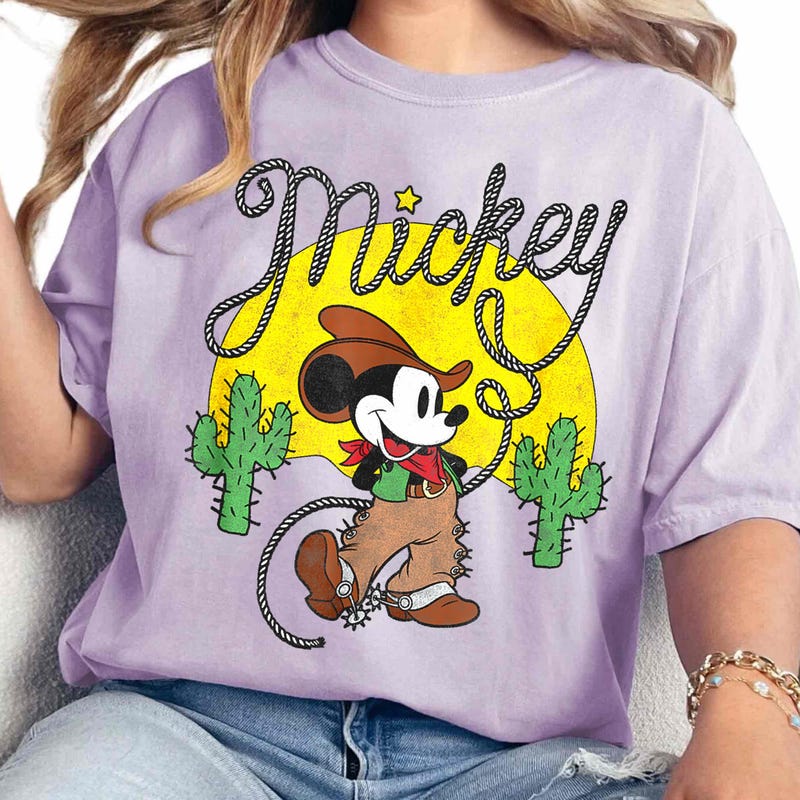 Mickey Cowboy - Etsy
